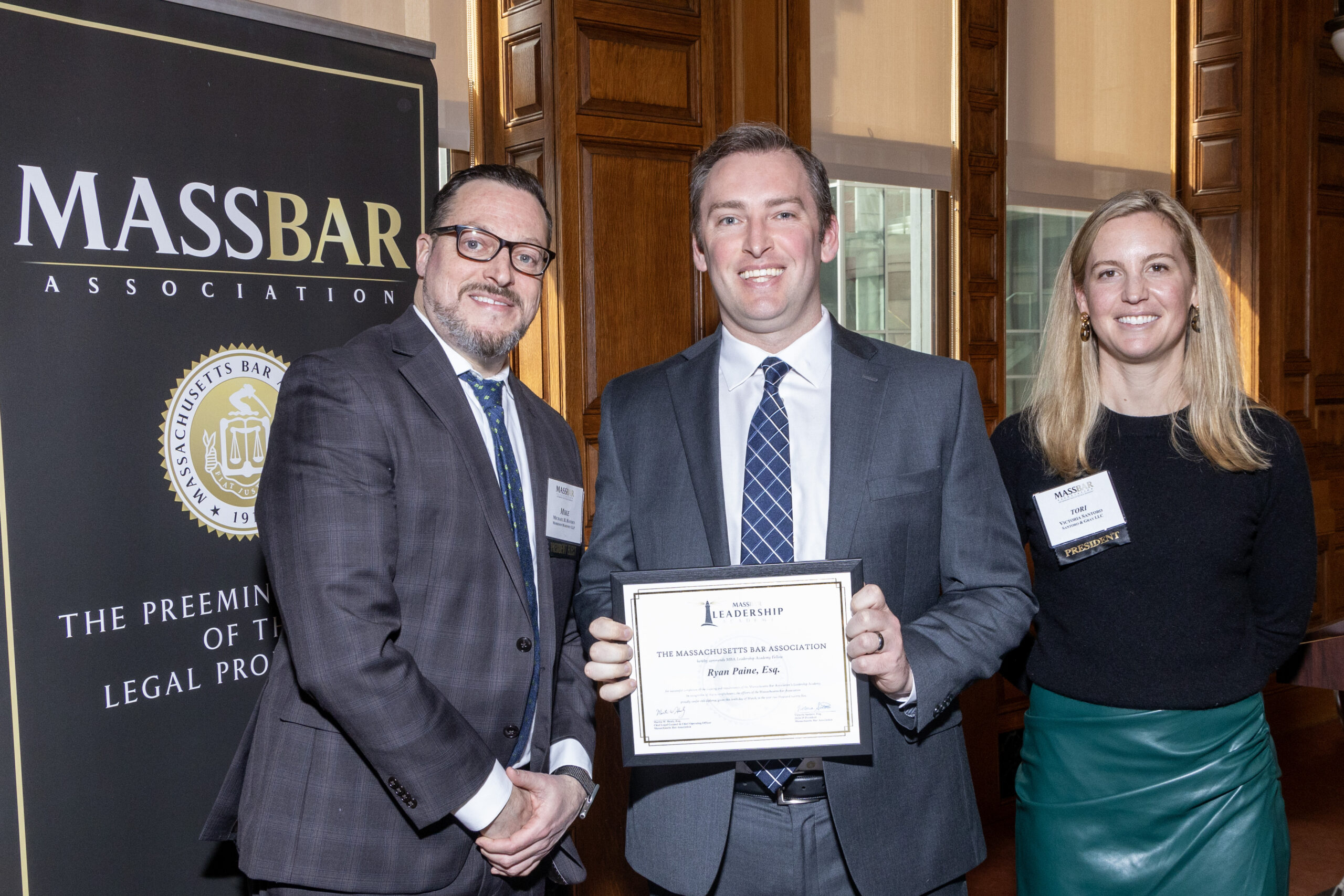 Ryan Paine Graduates from the Massachusetts Bar Association Leadership ...